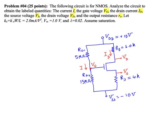 Solved Problem Points The Following Circuit Is Chegg