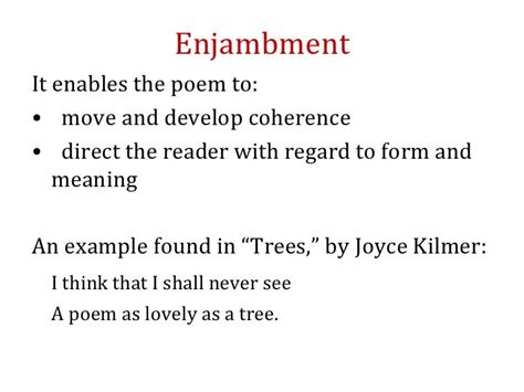 Enjambment Definition What Is