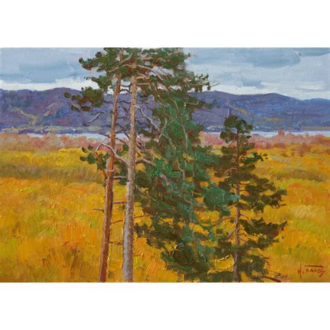 Купить картину Сосны осени в Москве от художника Панов Игорь