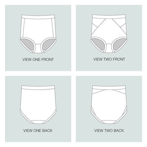 Median Knickers High Waist Sewing Pattern Digital Pdf Sophie Hines