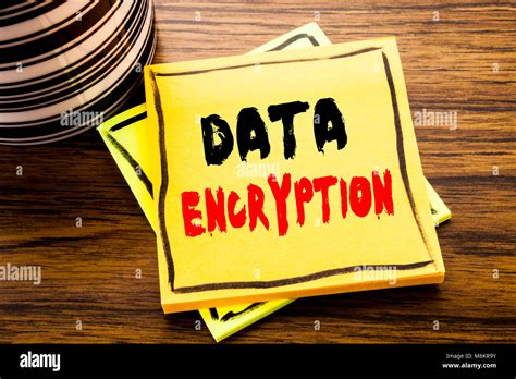Handwriting Announcement Text Showing Data Encryption Business Concept