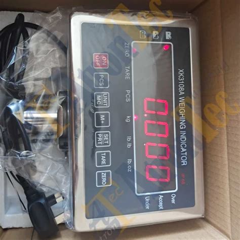 Ip68 Waterproof Led Display Weighing Scale Indicator With Stainless Steel Case Platform Scale