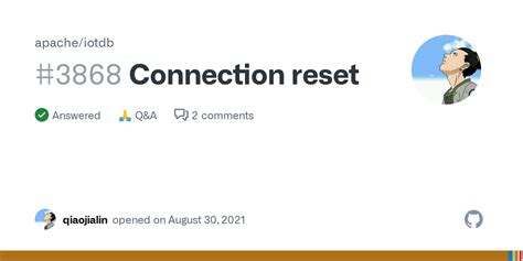 Connection Reset · Apache Iotdb · Discussion 3868 · Github
