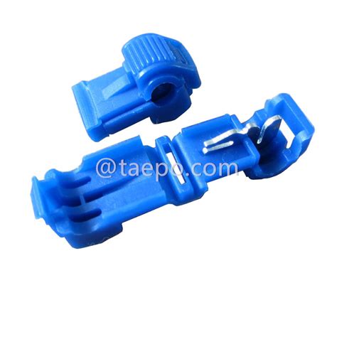 Single Pin 1 Wire Blue Self Stripping Electrical Tap 3m 952 Connector