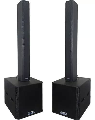 Sistema Line Array Slim Vl2800 3000w Sub 15 Bi Amplificado