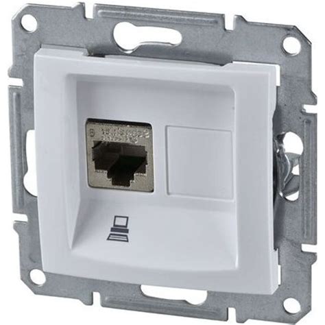 ️ Sedna Single Data Outlet Rj45 Cat 5e Utp Without Frame White — 8690495035612 — Wholesale