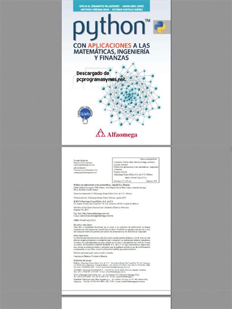 Python Con Aplicaciones A Las Matematicas Ingenieria Pdf