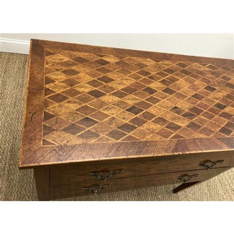 Lewis Ferrel Mittman Harlequin Walnut Parquetry Commode Chairish