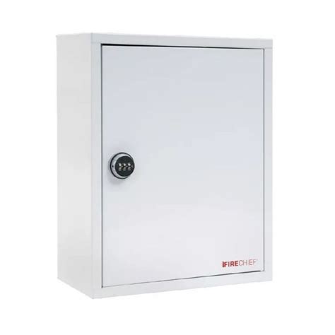 Firechief Fire Safety Document Cabinet Combination Lock White