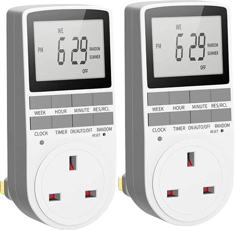Plug Timer Digital Timer Plug Socket Electrical Time Plug With 10 On Off Programs And Random