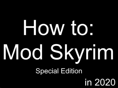 Concise Skyrim Modding Guide 2020 İndir