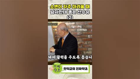 소변이 자주 마려울 때 남자한테 좋은 산수유 2 약초 안덕균 진짜약초 Youtube