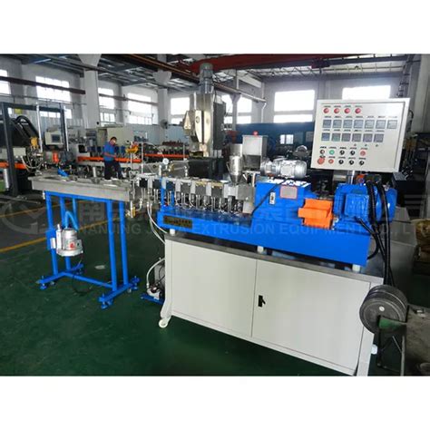 Lab Plastic Polymer Compounding Parallel Co Rotating Twin Screw