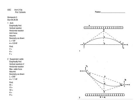 Homework 5 Arch Suspension Cable Building Structures And Seismic