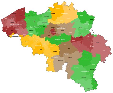 Belgium Map Guide Of The World