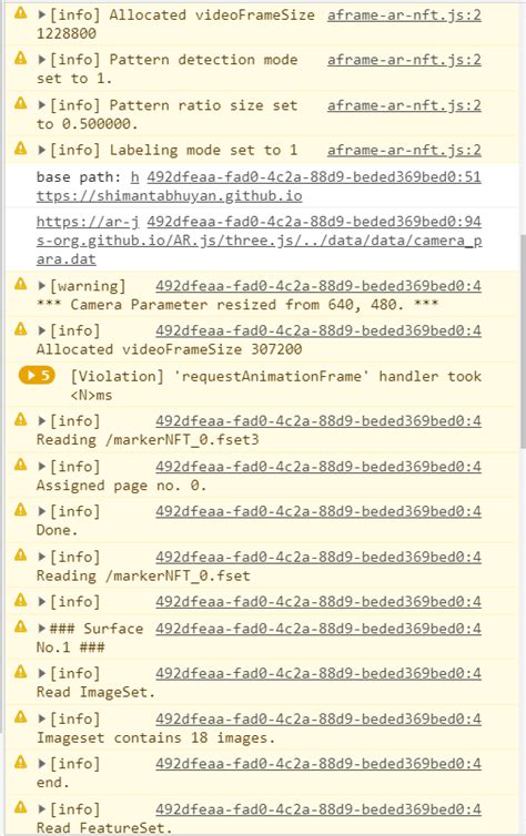 ar nft not working properly when using within react · issue 177 · ar