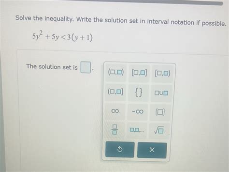Solve The Inequality Write The Solution Set Studyx