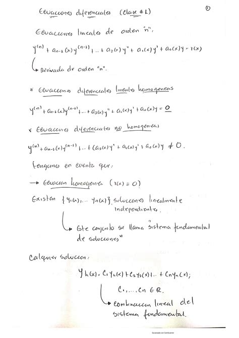 SOLUTION: Ecuaciones diferenciales homogeneas y no homogeneas metodo de variacion de parametros ...