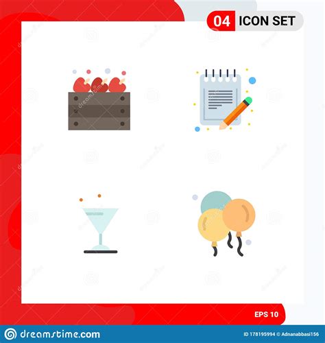 4 Universal Flat Icons Set For Web And Mobile Applications Agriculture