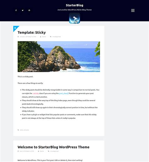 Starter Blog Beautifulthemes