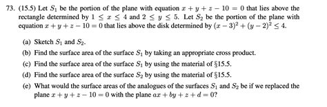 Solved Only Part D Using A Double Integral Is On Chegg