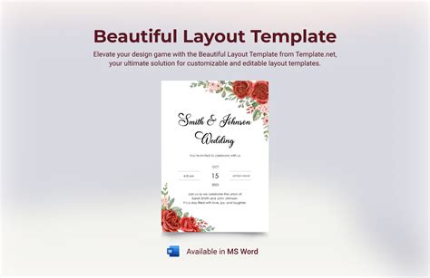 beautiful layout template in word download