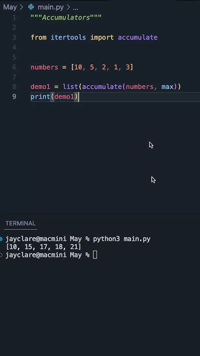 Python 3 The Quirky Accumulate Function From Itertools Coding