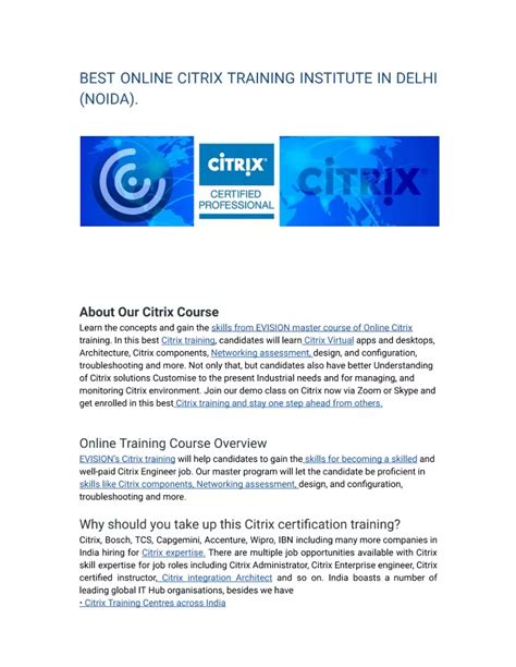 PPT BEST ONLINE CITRIX TRAINING INSTITUTE IN DELHI NOIDA PowerPoint Presentation ID 11674240