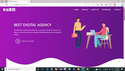 إنشاء صفحة ويب ب html css js متوافقة مع جميع الاجهزة خمسات