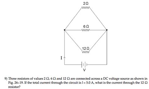 Solved Three Resistors Of Values Ohm Ohm And Ohm Are Chegg Com