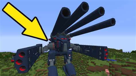 МОД НА ОРУЖИЕ САМЫХ БОЛЬШИХ РОБОТОВ в Обзоры Модов Герон и Троллинг в Майнкрафт Youtube