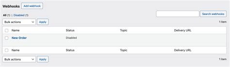 Webhooks Documentation WooCommerce