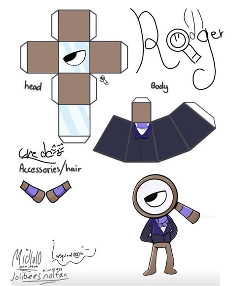rodger papercraft en 2024 figuras geometricas para armar cosas