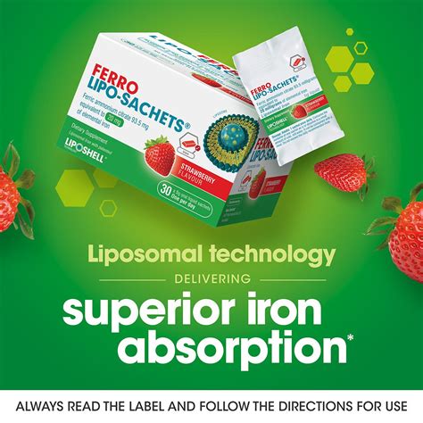Ferro Lipo Sachets® With Liposomal Technology That Delivers Superior
