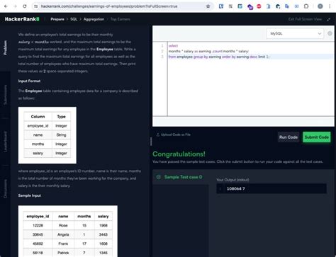 Rasoul Madani On Linkedin Hackerrank Sql Questions Link Of Question