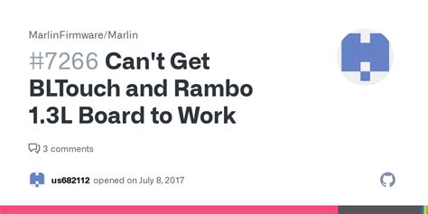 Cant Get Bltouch And Rambo 13l Board To Work · Issue 7266