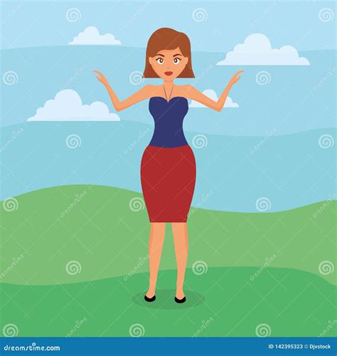 Beautiful And Sensual Woman Character Stock Vector Illustration Of