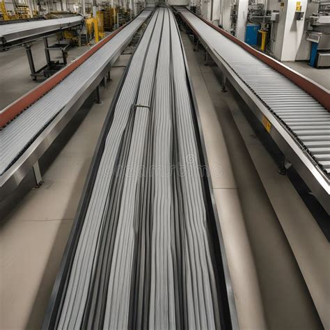 Conveyor Belt In Industry Ai Generatet Stock Illustration Illustration Of Business