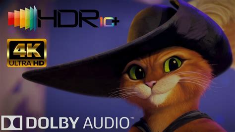 Puss In Boots The Last Wish 4k Hdr10 Fearless Hero Scene Youtube