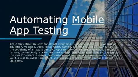 Ppt Mobile App Testing Powerpoint Presentation Free Download Id