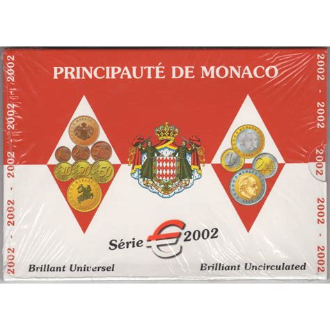 Набор монет евро МОНАКО 2002 Ренье Iii — князь Монако Официальный купить монеты и банкноты