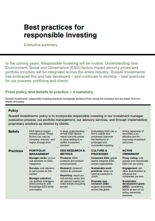 FREE Best Executive Summary Samples To Download