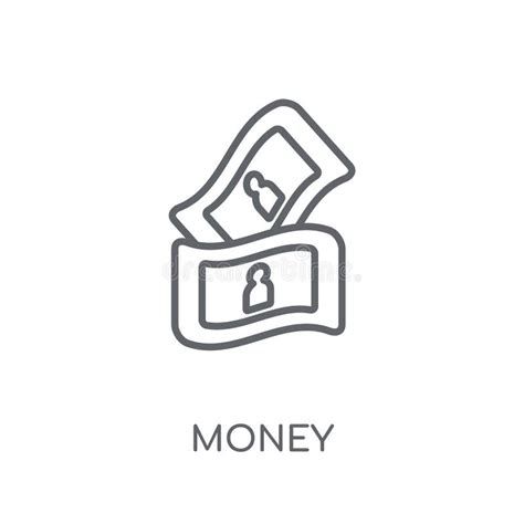 Money Linear Icon Modern Outline Money Logo Concept On White Ba Stock Vector Illustration Of