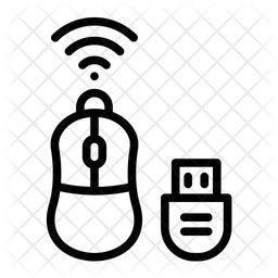 Wireless Mouse Icon Download In Line Style