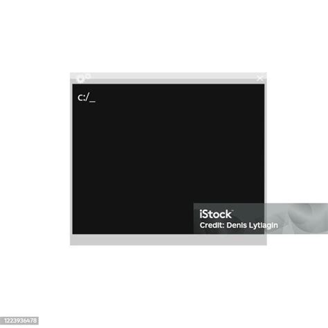 Computer Programming Window Program Console Stock Illustration
