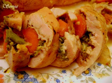 Моето сладко хоби Пилешко роле с броколи и сирене