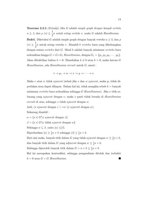 Teori Graph Eulerian Dan Hamiltonian Graph Pdf