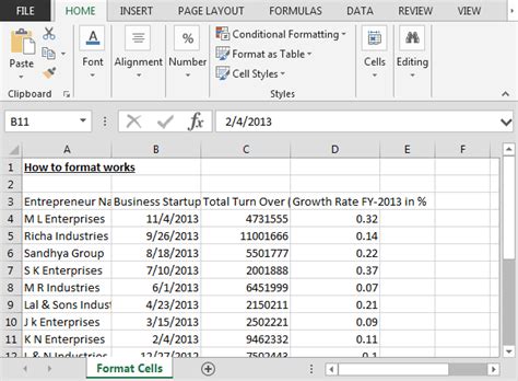 What Is Format Cells In Excel