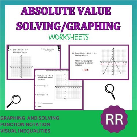 Absolute Value Solving And Graphing By Resources From Relleva Tpt