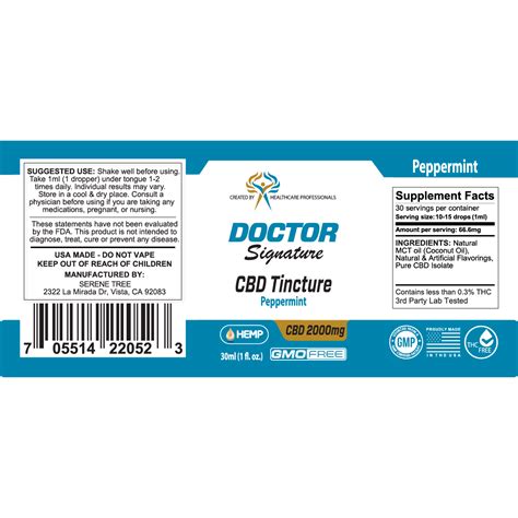 Cbd Peppermint Oil Doctor Signature